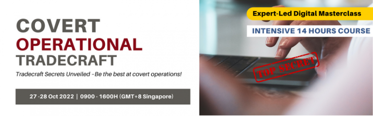 [Expert-Led Digital Masterclass] Covert Operational Tradecraft – Q8